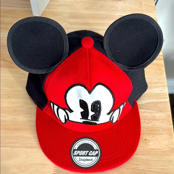 Toys | Red And Black Kids Mickey Mouse Cap | Poshmark